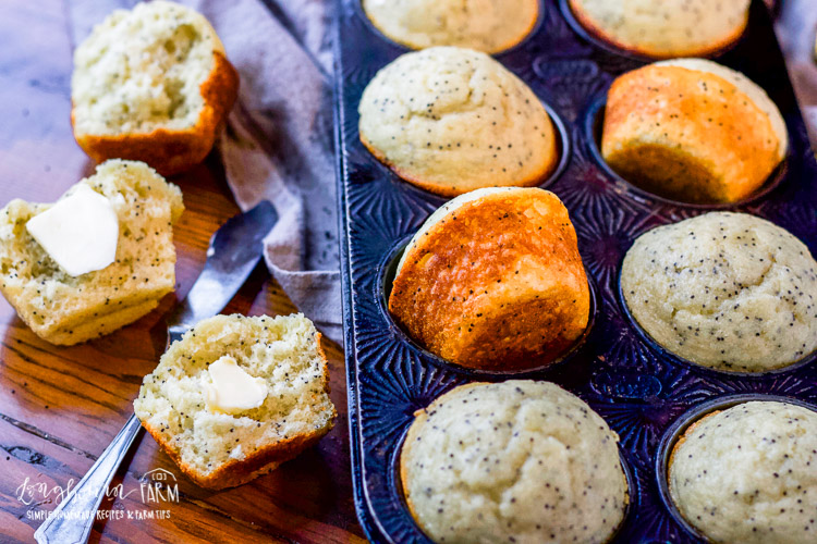 Almond Poppy Seed Muffins • Longbourn Farm