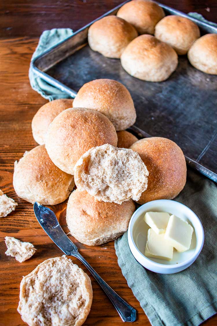 Honey Wheat Rolls • Longbourn Farm