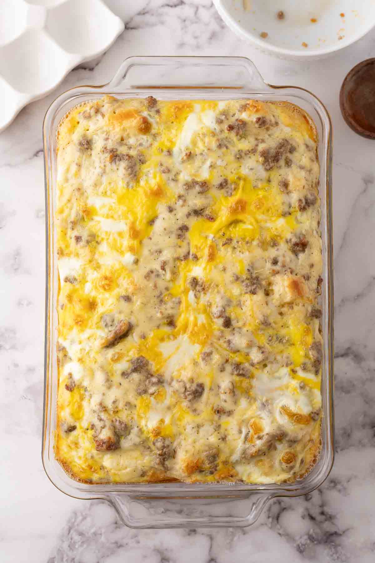 Southern Comfort Breakfast Casserole with Biscuits and Gravy ...